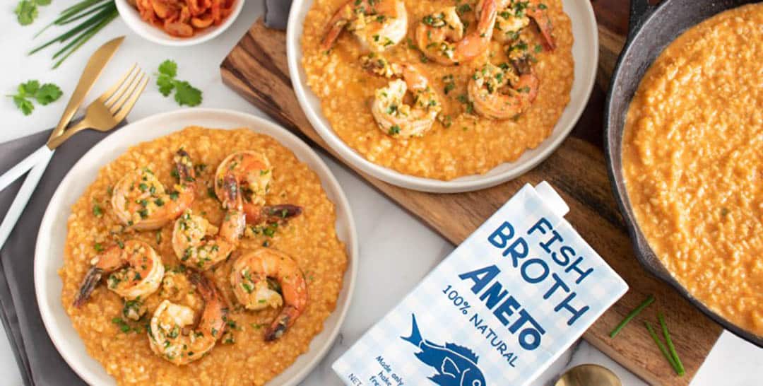 Kimchi Risotto with Garlic Shrimp - Miz En Place